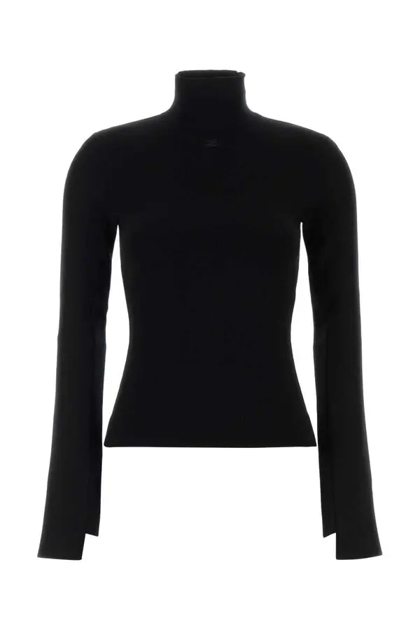 COURREGES Sleek Viscose-blend Sweater For