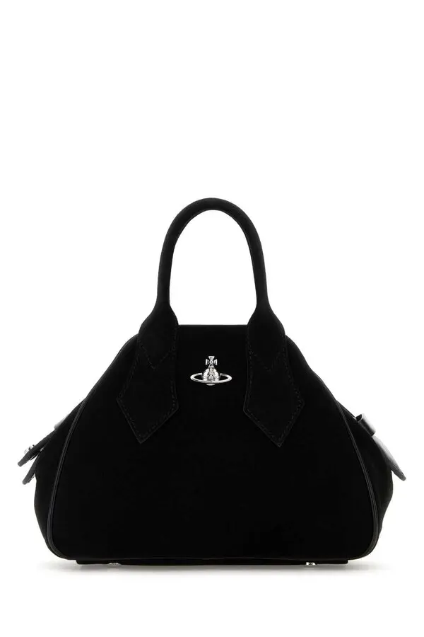 VIVIENNE WESTWOOD Mini Yasmine Suede Handbag - Black