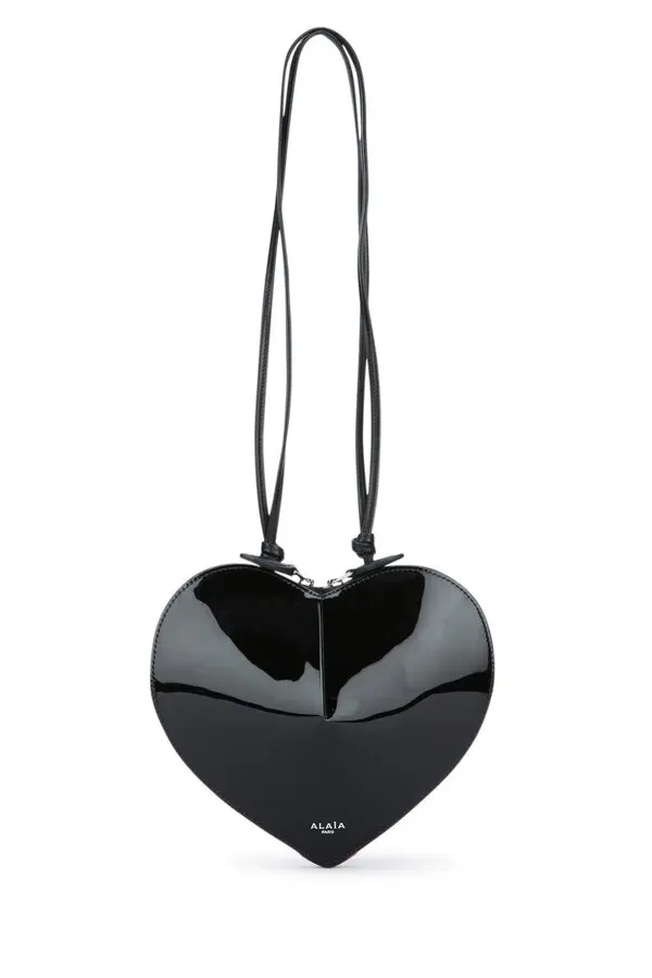 Alaïa Heart Leather Handbag - Noir