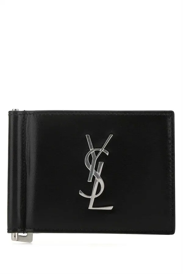 Saint Laurent Mini Leather Card Holder