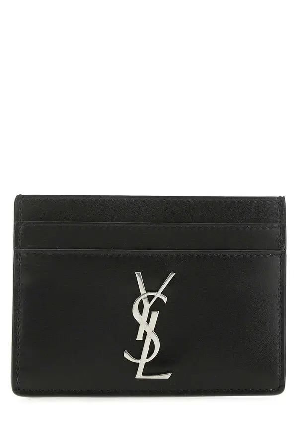 Saint Laurent Calf Leather Mini Card Holder