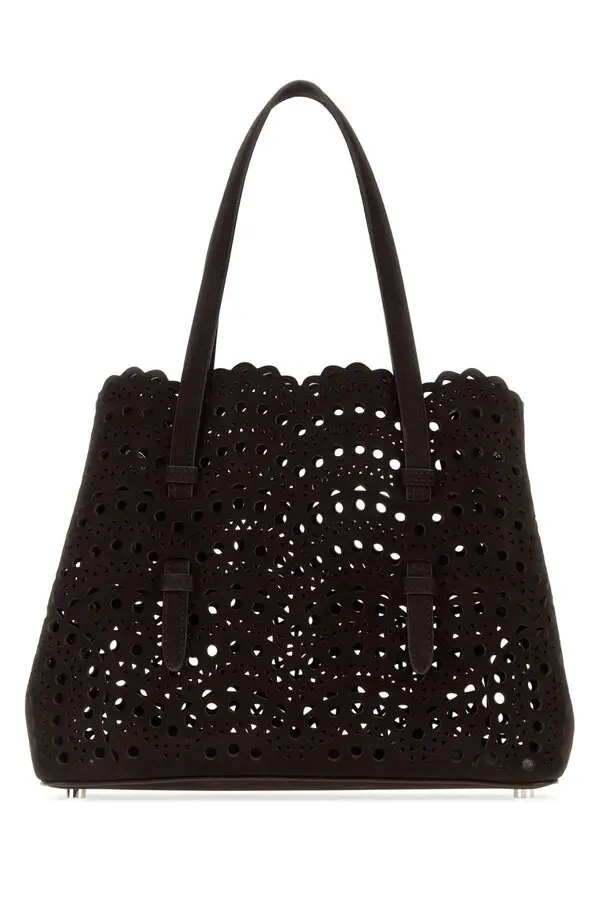 Alaïa Mini Mina 25 Suede Handbag
