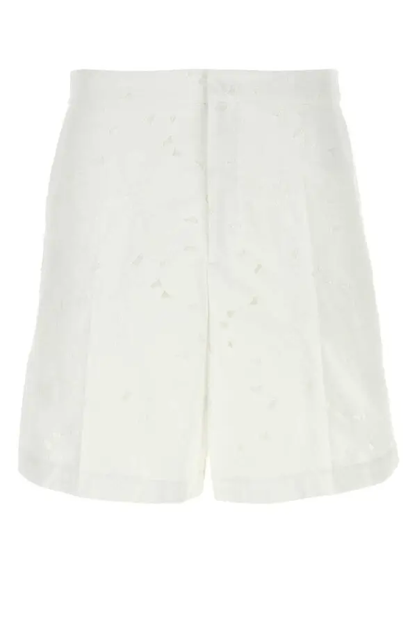 Valentino Garavani Cotton-blend Bermuda Shorts