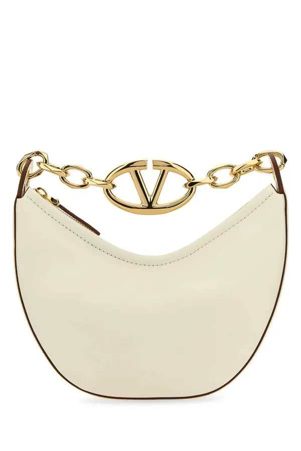 Valentino Garavani Mini Vlogo Moon Leather Mini Hobo Handbag