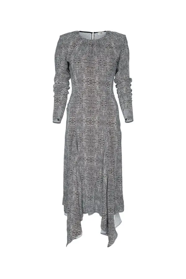 Elisabetta Franchi Python-print Satin Gown For