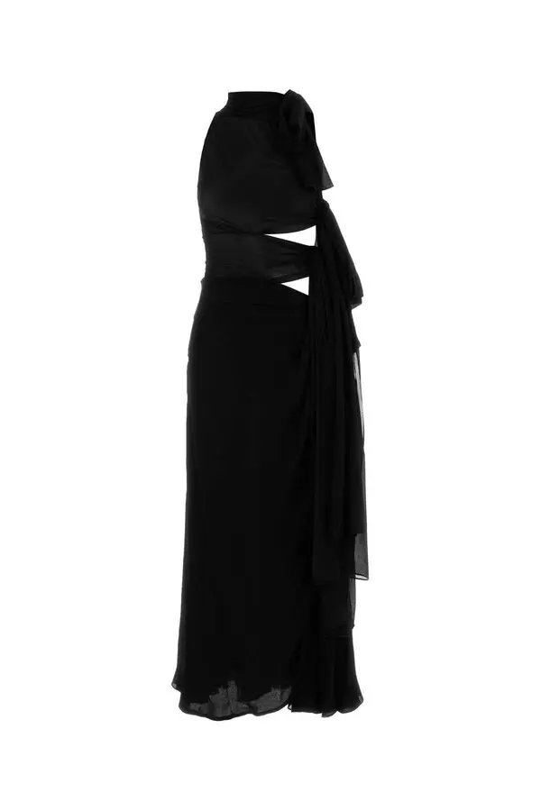 Alaïa Georgette Long Dress
