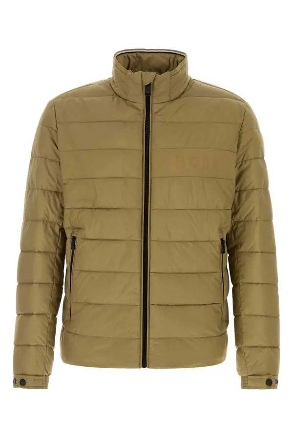 BOSS Padded Polyester Jacket With Stand Collar