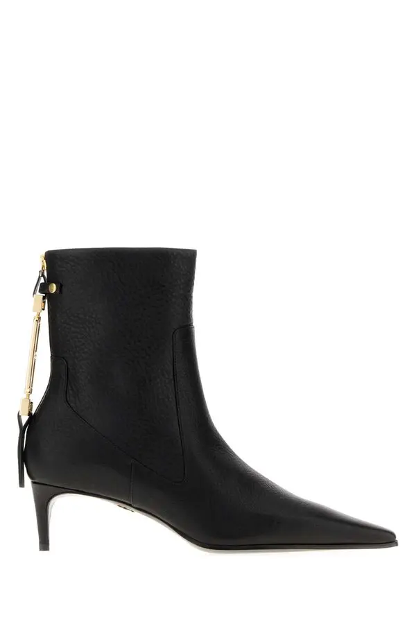 Dsquared2 Leather Ankle Boots With 5 Cm Heel