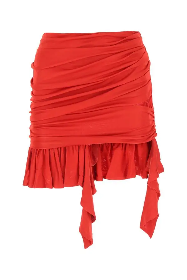 ANDREĀDAMO Viscose Mini Skirt
