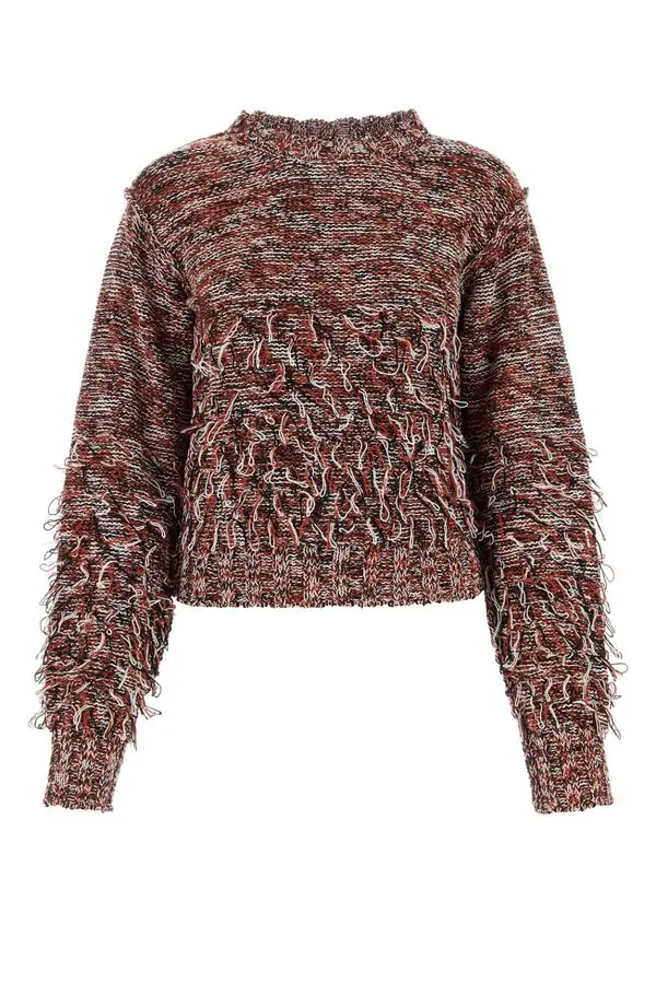 DURAZZI MILANO Embroidered Cotton-blend Sweater For