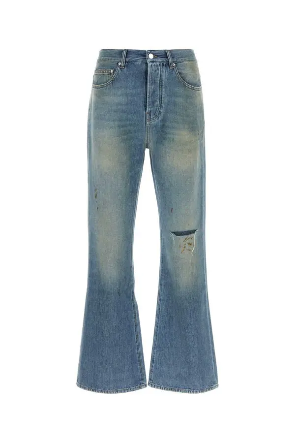Amiri Style Straight-leg Denim Jeans For
