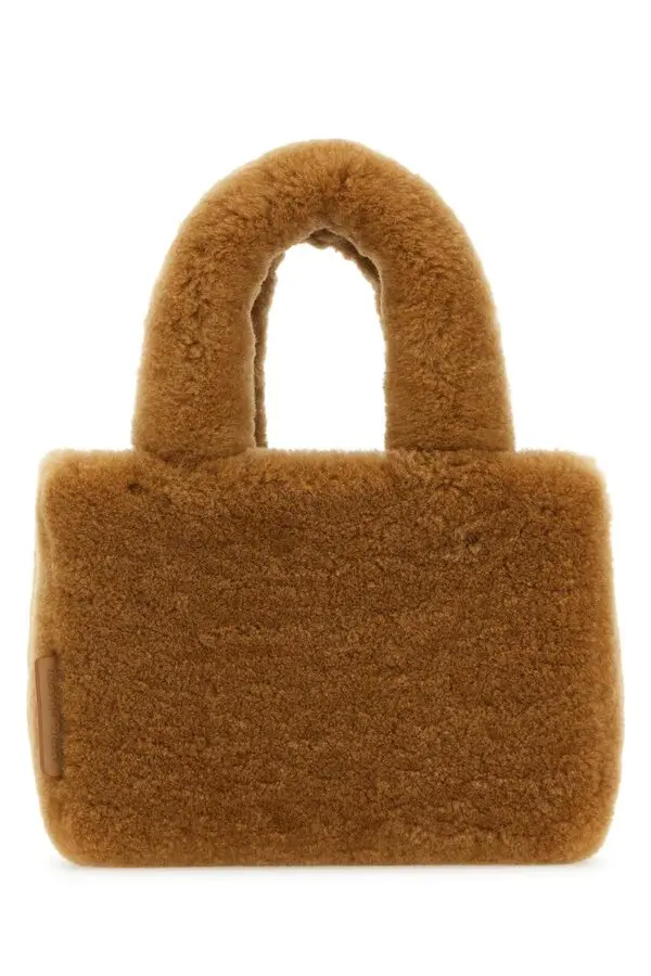 Amina Muaddi Amini Giuly Mini Shearling Handbag