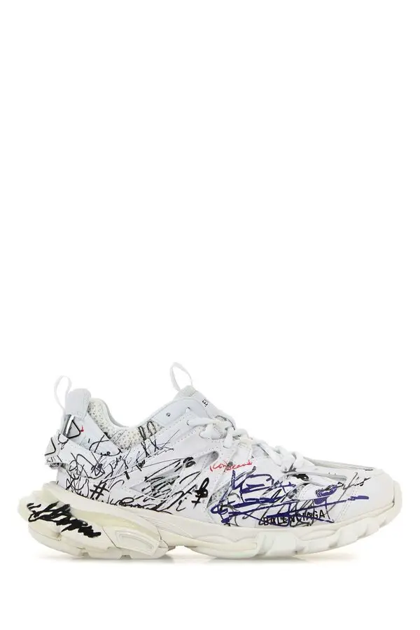 Balenciaga Balancing Track Sneaker In Mesh And Rubber For