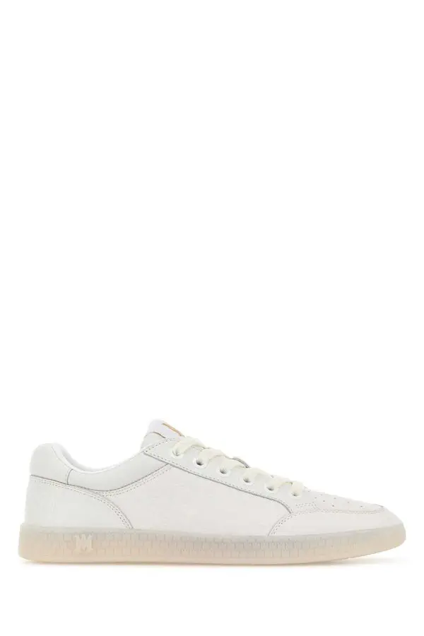 Amiri Leather Blvd Low Top Sneakers - White
