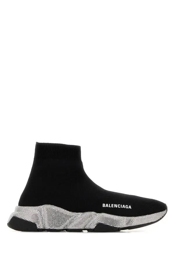 Balenciaga Stretch Nylon Speed Sneaker - Black