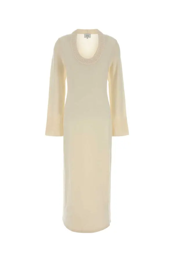 Loulou De Saison Ari Wool Blend Sweater Dress - White