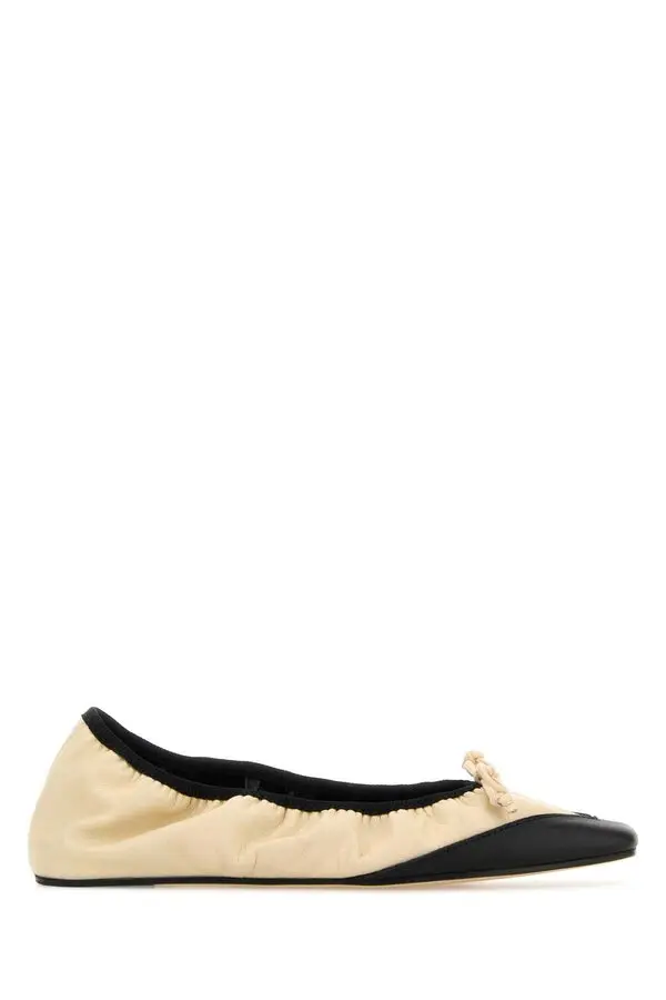 ARMARIUM Camilla Nappa Leather Ballerinas - White