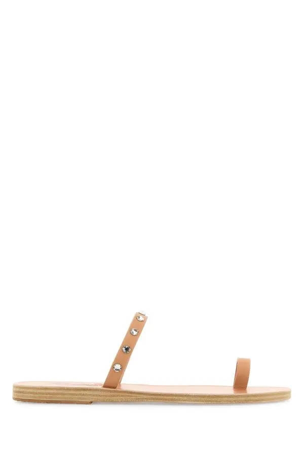 ANCIENT GREEK SANDALS Leather Thong Slippers