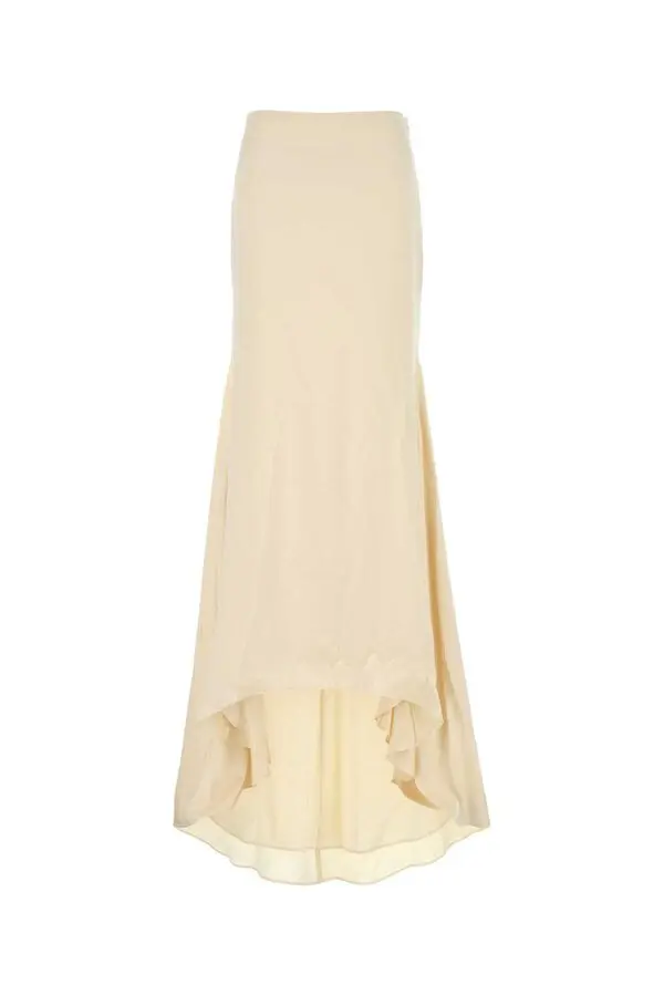ARMARIUM Rima Satin Silk-blend Midi Skirt - Yellow