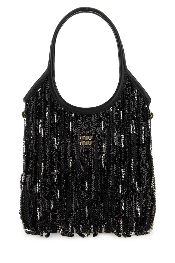 Miu Miu Embellished Sequined Mini Handbag