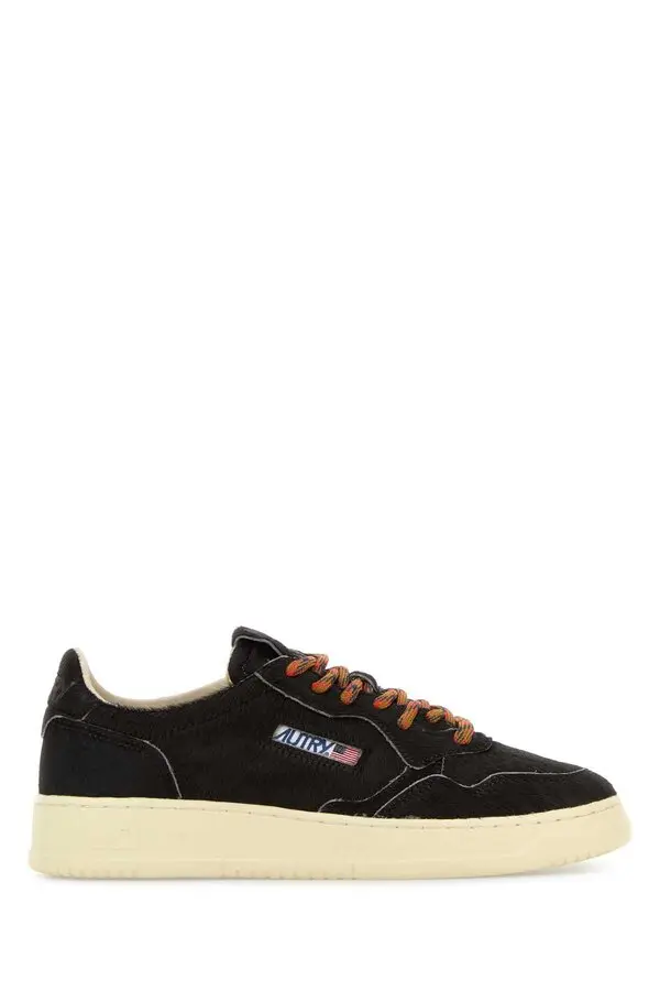 AUTRY Medalist Leather Hair Sneakers - Brown