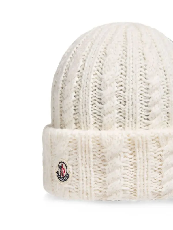 Moncler Logo Wool Beanie