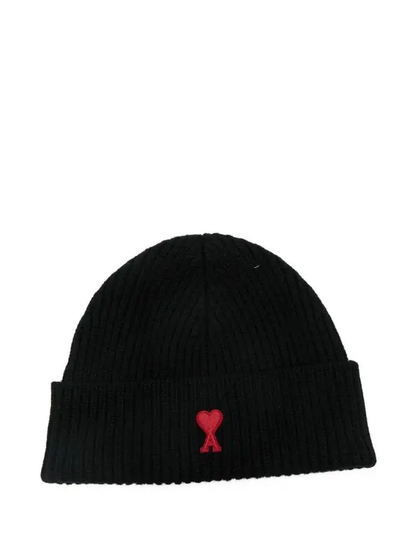 AMI Paris De Coeur Wool Beanie