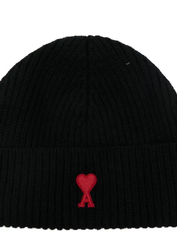 AMI Paris De Coeur Wool Beanie