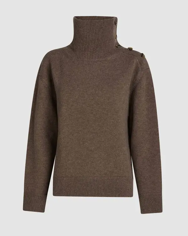 Veronica De Piante Chunky Wool Cashmere Sweater - Camel
