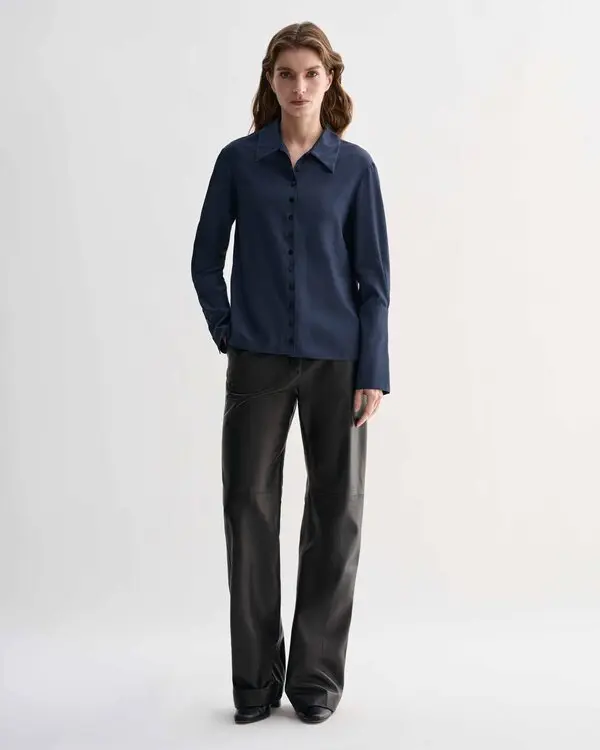 Veronica De Piante Livia Silk Shirt - Blue