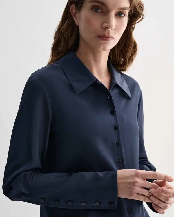 Veronica De Piante Livia Silk Shirt - Blue