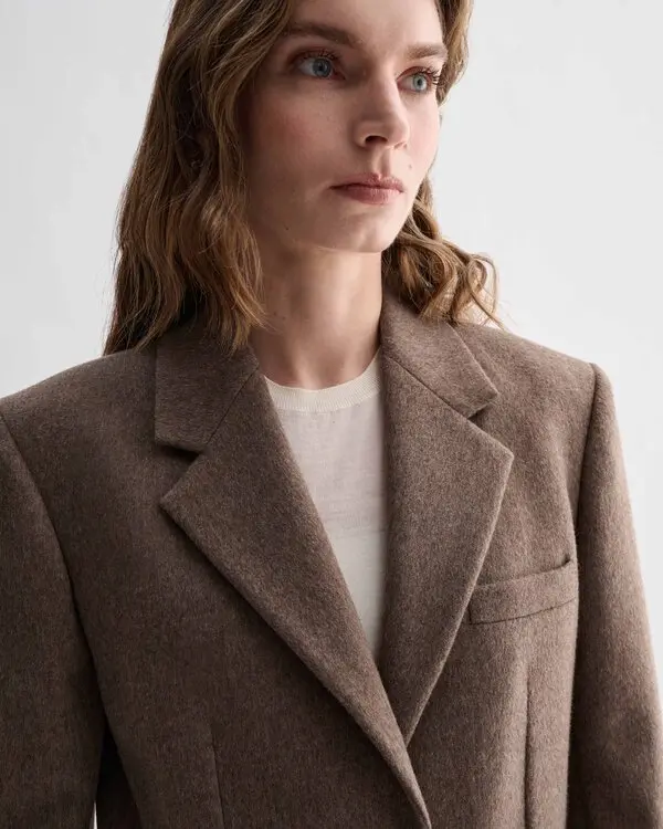 Veronica De Piante Freya Coat In Wool Cashmere