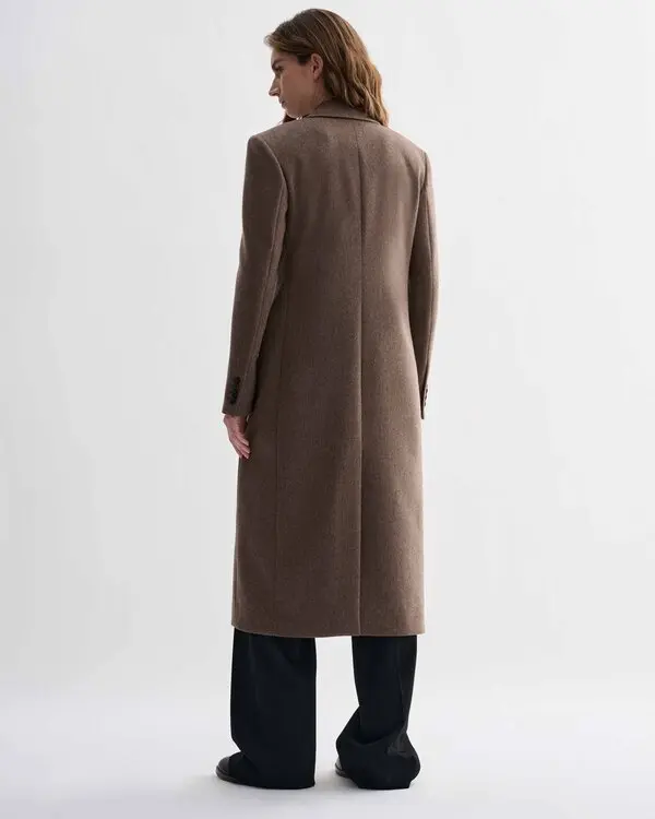 Veronica De Piante Freya Coat In Wool Cashmere