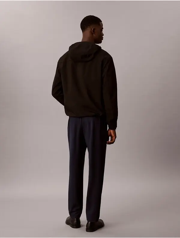 Calvin Klein Tech Knit Tapered Pleated Pants - Dark Sapphire