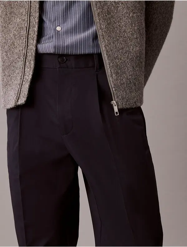 Calvin Klein Sateen Chino Pants - Dark Sapphire