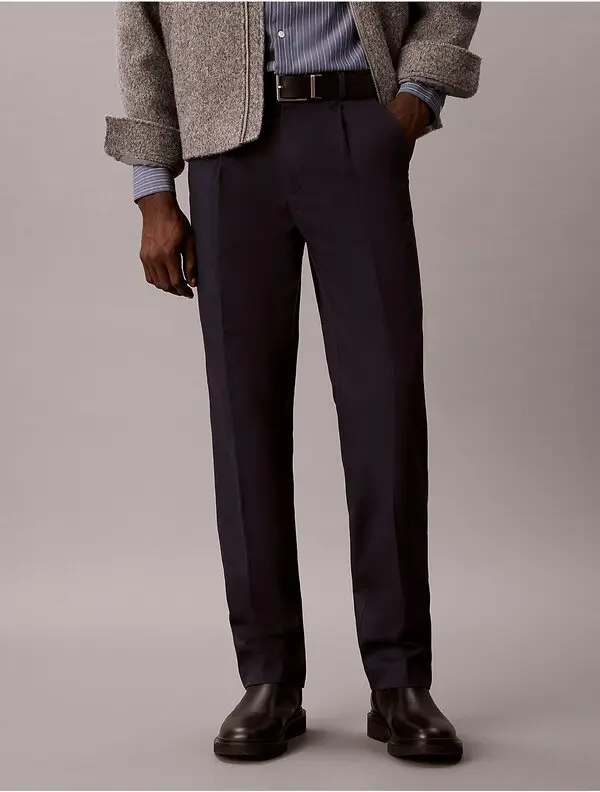 Calvin Klein Sateen Chino Pants - Dark Sapphire
