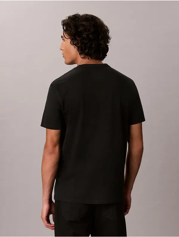 Calvin Klein Brooklyn Bridge Logo Graphic Tee - Black