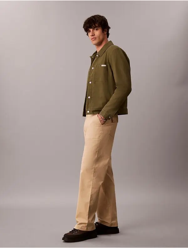 Calvin Klein Baggy Utility Chinos - Travertine