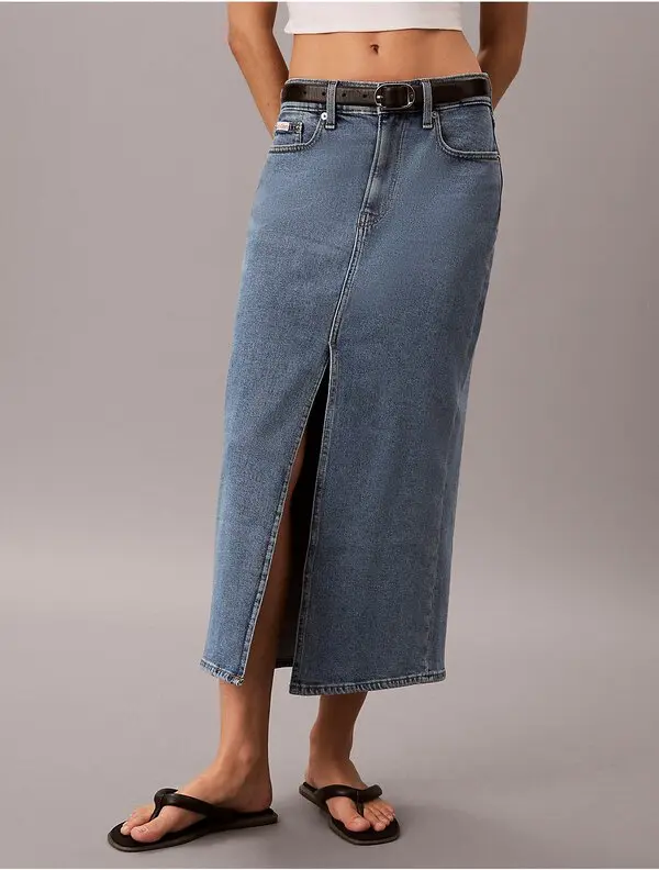 Calvin Klein Denim Maxi Skirt