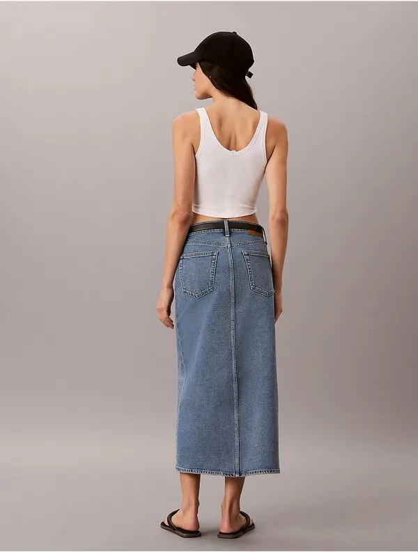Calvin Klein Denim Maxi Skirt