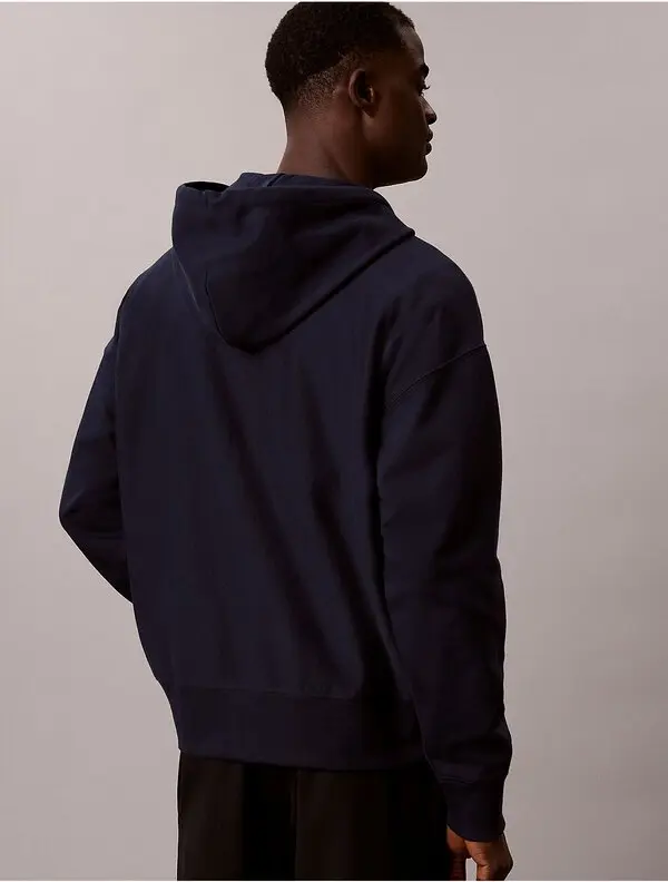 Calvin Klein Premium Terry Emblem Logo Zip Hoodie