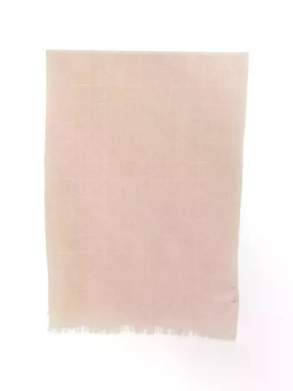 Fabiana Filippi Check Frayed-edge Scarf - Neutrals