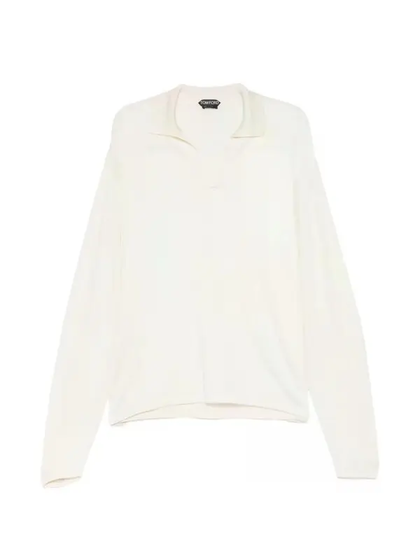 TOM FORD V-neck T-shirt - Neutrals