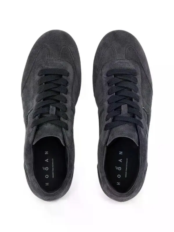 Hogan Olympia Crystal-embellished Suede Sneakers