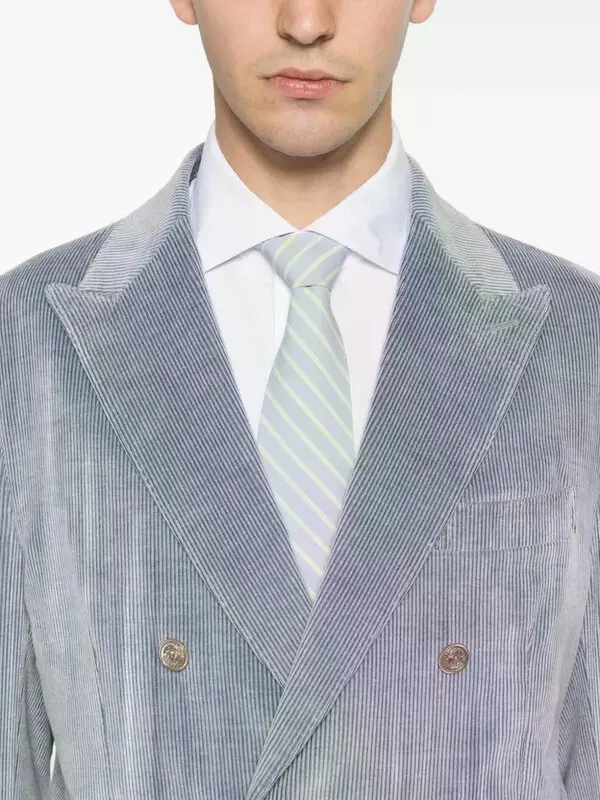 Eleventy Double-breasted Corduroy Blazer