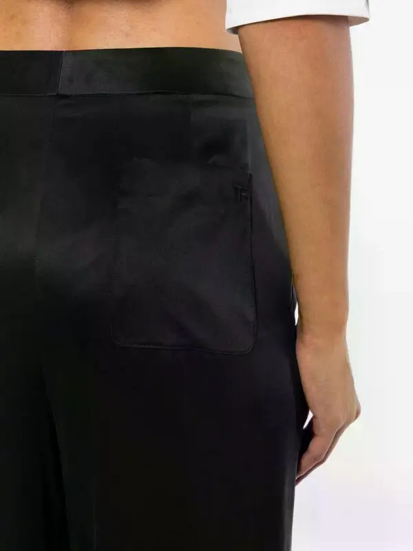 TOM FORD Silk Pleated Wide-leg Trousers