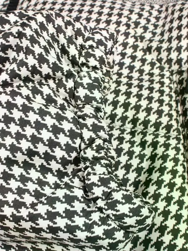 Dior Houndstooth Pattern Hooded Jacket