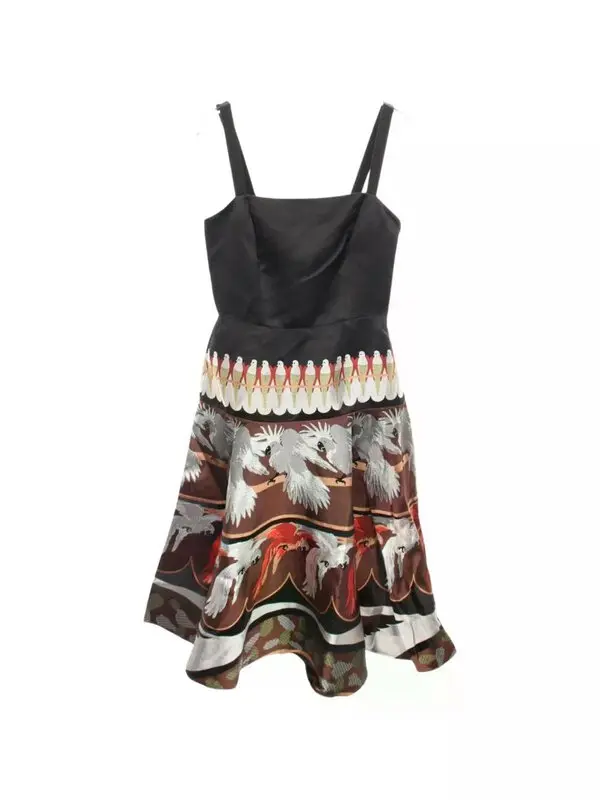 Fendi 2010s Embroidered Mini Dress