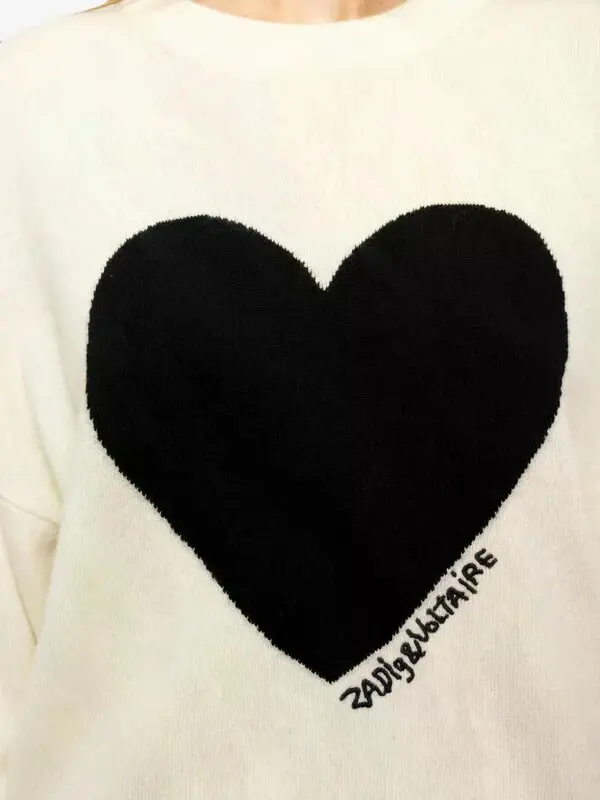 Zadig&Voltaire Gaby Heart Intarsia Sweater