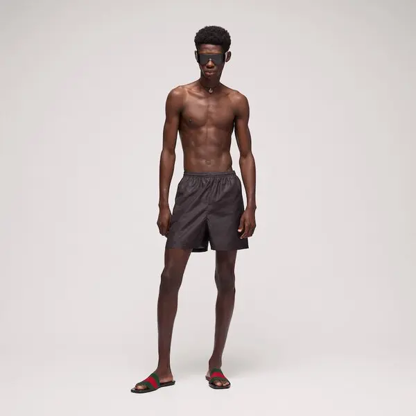 Gucci Printed Polyester Poplin Swim Shorts